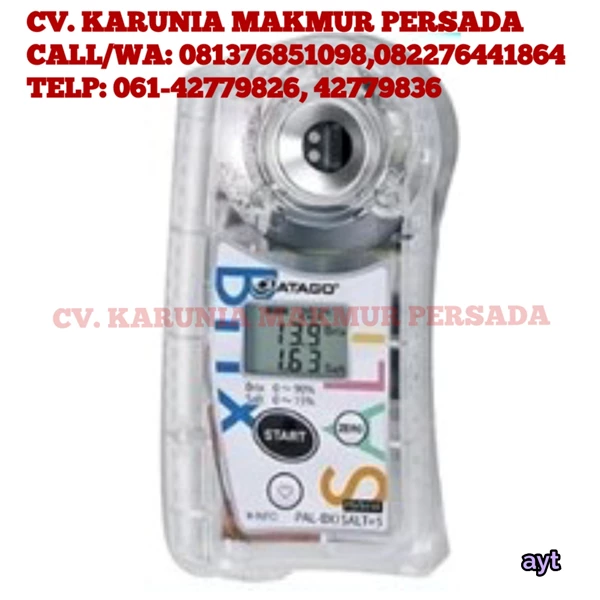 Jual Refraktometer Atago PAL-BX Salt +5 Brix Refractometer Medan ...